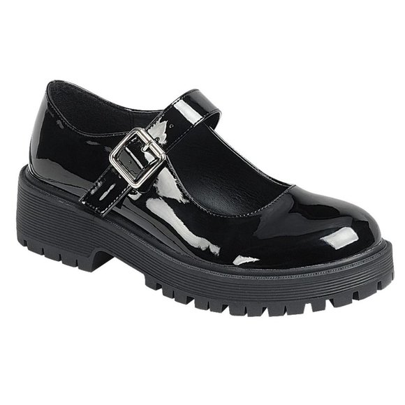 Shoes | New Women Black Patent Mary Jane School Girl Platform Ballet ...